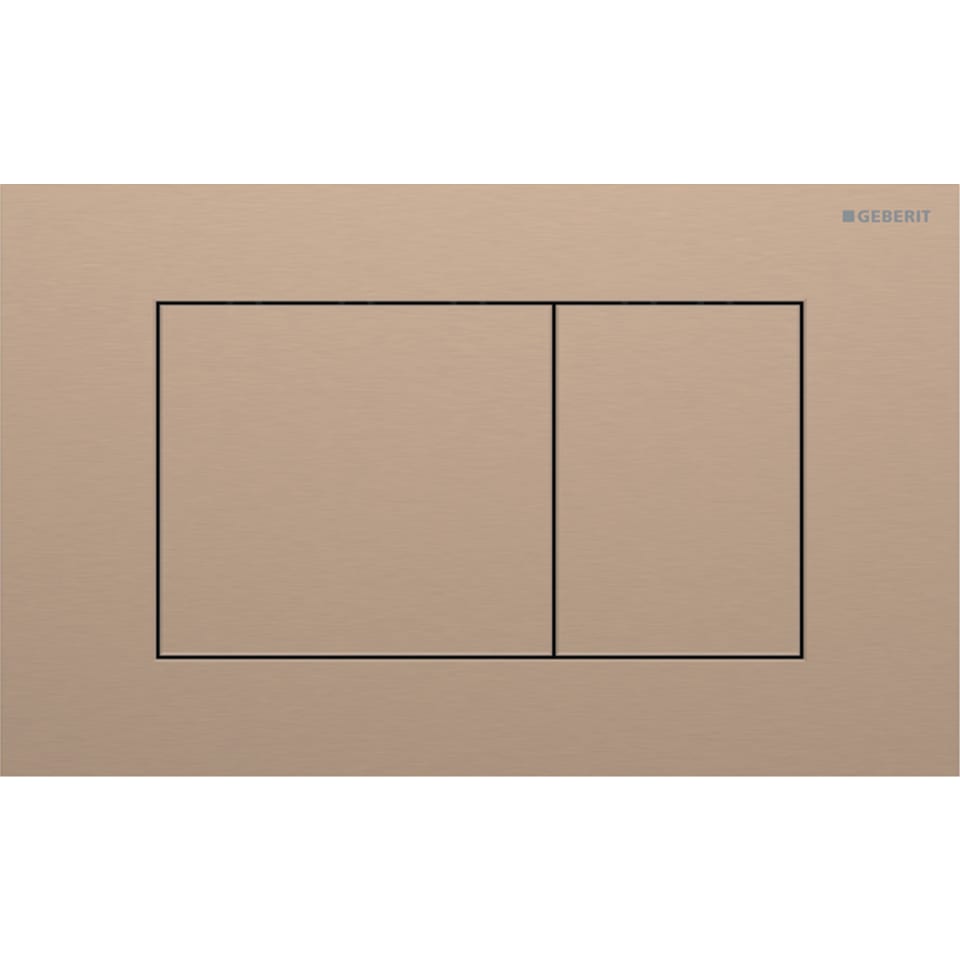 Geberit Sigma 40 Square betjeningsplade, børstet rødguld | 115.629.QB.1