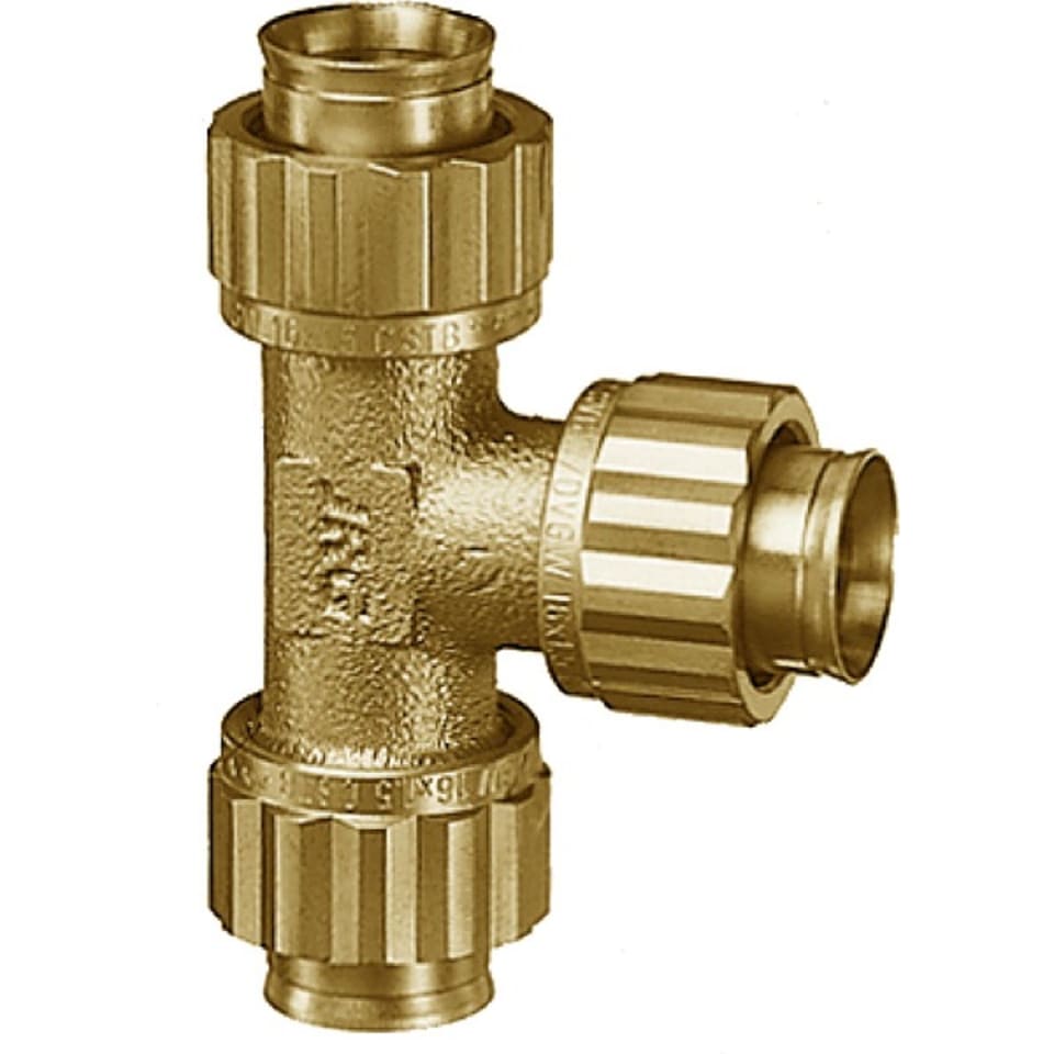 Sanipex t-stykke, 20 mm