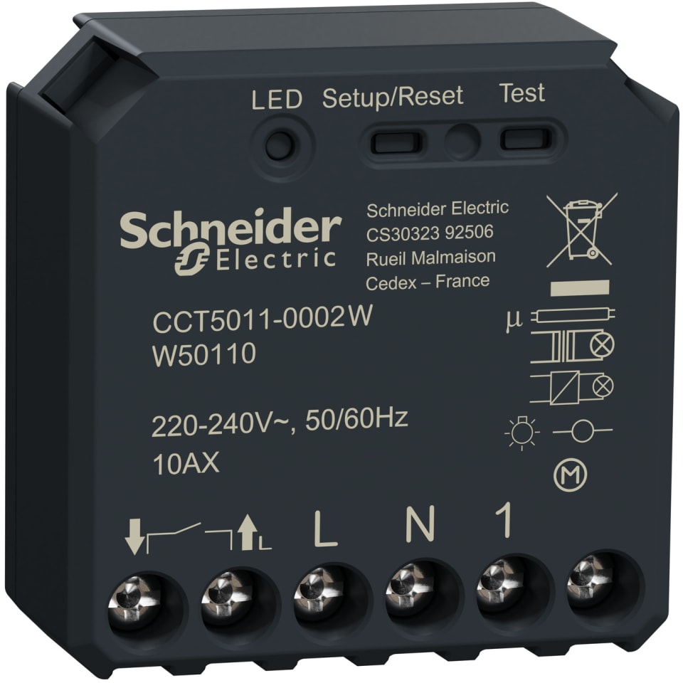 Schneider Wiser zigbee afbryder for dåsemontering | Greenline