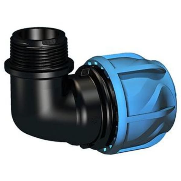 GF iJoint vinkel 90° til PEM rør, 1" nippel x 32 mm | 158400054 ...