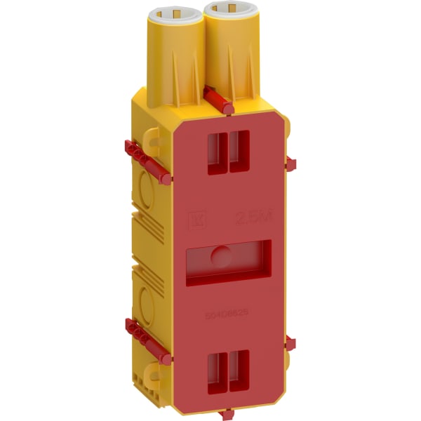 LK Fuga Air indstøbningsdåse, 2,5 modul, gul | Køb hos LavprisEl