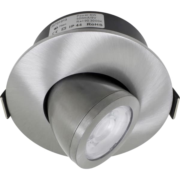 Nordtronic Low Profile Flexible downlight, drivdon & tilt, Ø7,5 cm ...