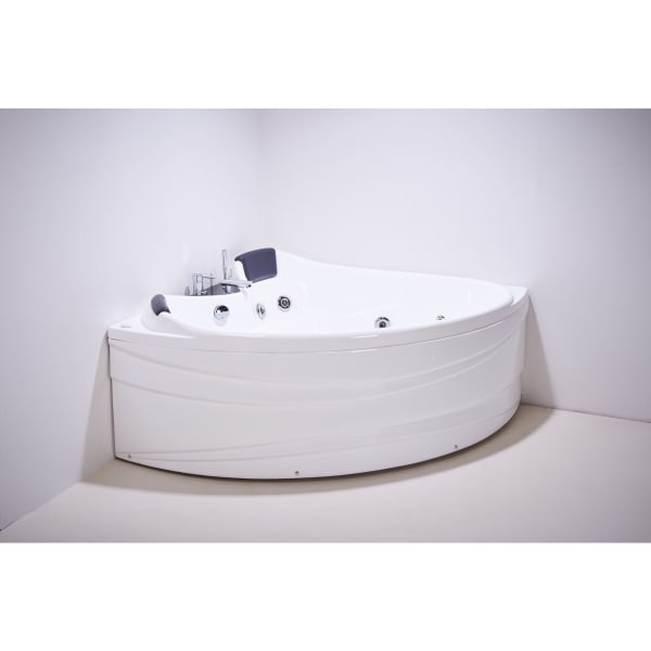 Maxxwell Copenhagen Comfort spabad, 153x153 cm, Højre, hvid | CRT-06B6R ...