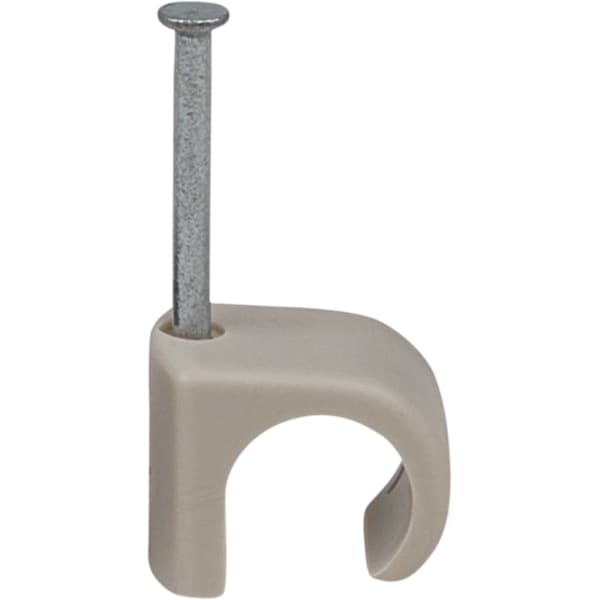 100 stk Tillex kabelclips 10-14/30 mm, rund i grå | 101275