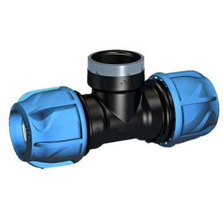 +GF+ iJoint tee til PEM rør, muffe, 3/4" x 20 mm | 158400178