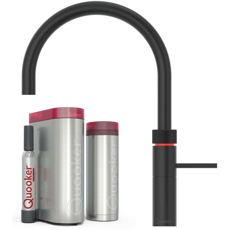 Quooker Fusion Round Pro3 køkkenarmatur, 5-i-1, sort | 050000009