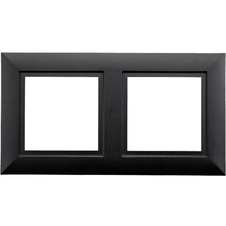 SG ramme til Soft Square 2 indbygningsspots, sort | 903257 - BilligVVS.dk