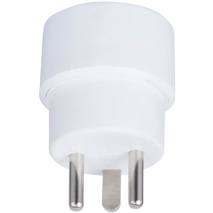 Heatcom Hybrid adapter stik, schuko til DK stik, hvid | 3160531