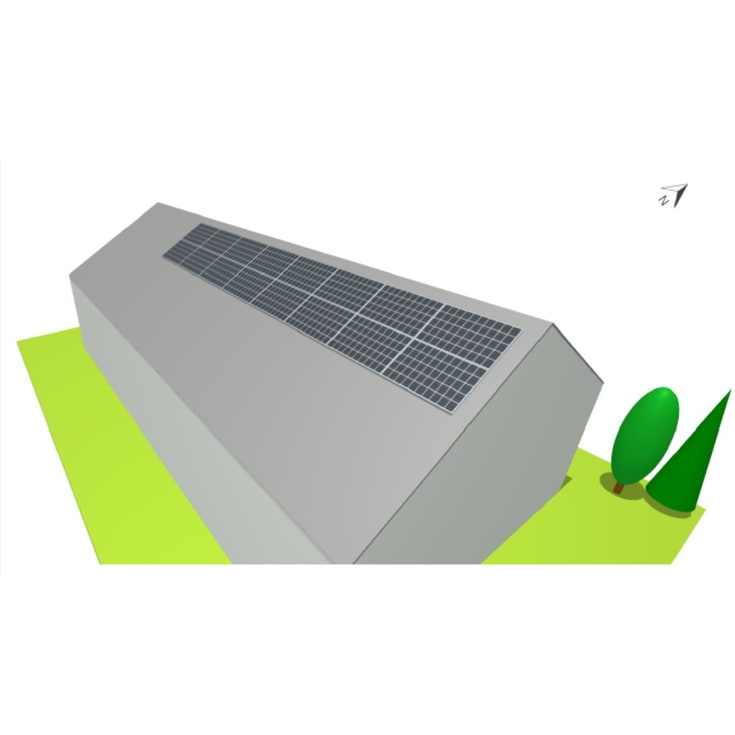 Solcelle pakkeløsning til tagpap/bitumen tag, 6,48kWp | PAKKE TAGPAP ...