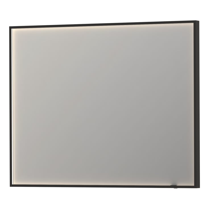 Sanibell Ink SP19 spegel med belysning, dimbar, imfri, 120x80 cm, svart ...