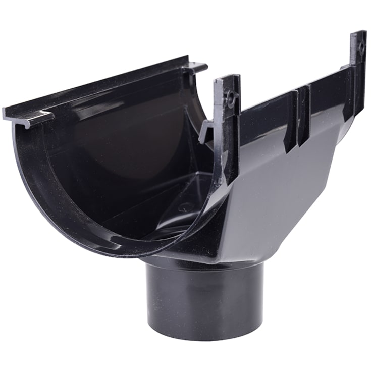 Plastmo ekspansionstud i sort med Ø90 mm nedløb til tagrende nr. 11 ...