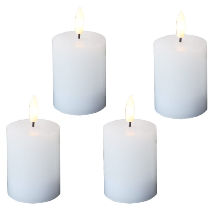 Veli Line LED blocklys, batteri, vit | VL 41034