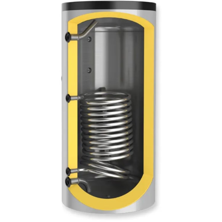 Eldom buffertank, isoleret, solspiral, 300 liter | bcs300k