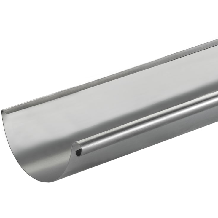 VMzinc halvrund tagrende nr. 14, 400x0,8 mm, 3 meter, zink | 220019244 ...
