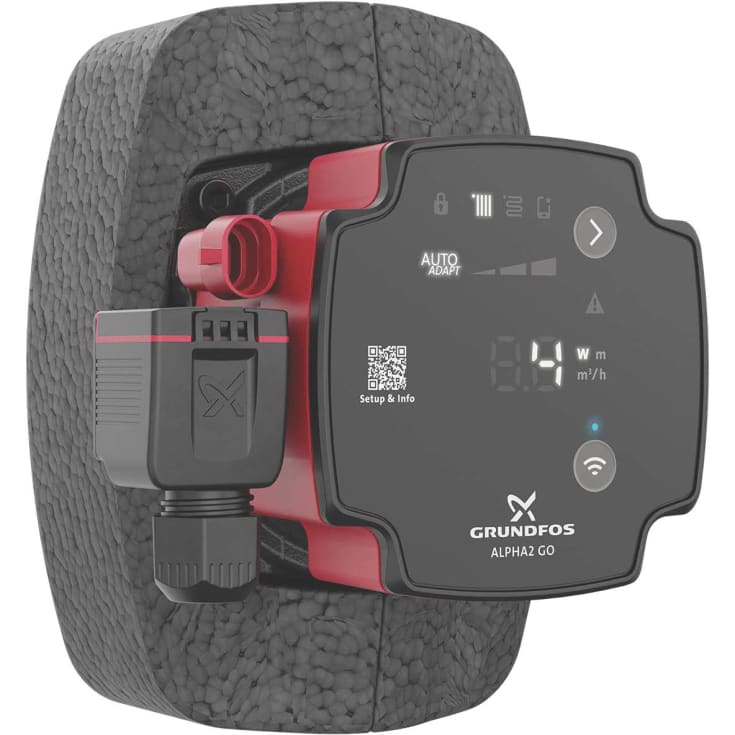 Grundfos Alpha2 GO 25-75 cirkulationspumpe 130 mm, varme | 93094213