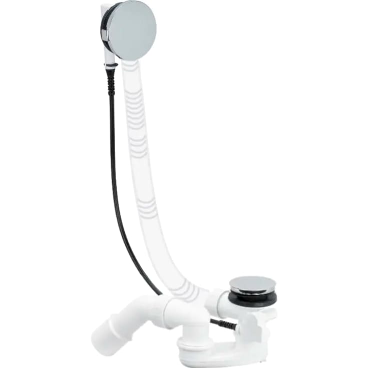 Villeroy & Boch av- og overløpssett for badekar, Krom | U90960461