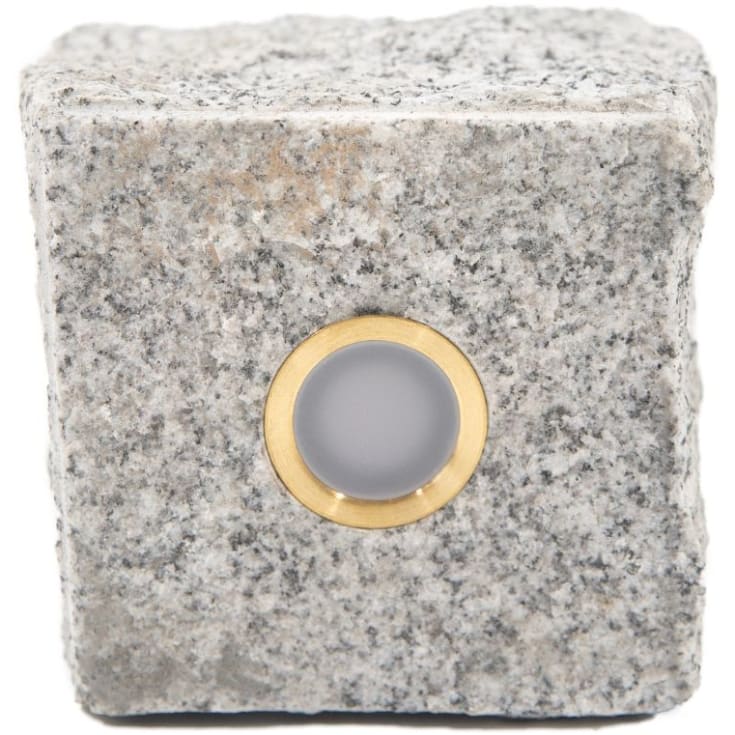 Light By Juhl chaussesten med Cosmos messing spot, 9x9x9 cm, earl grey ...