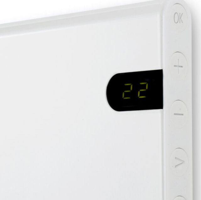 Adax Neo Basic NL panelovn med termostat 1000W/230V, hvit, 13 m² | 660010