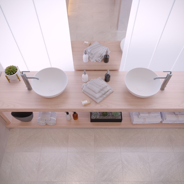 Ideavit SolidThin-39 servant, Ø39 cm, matt hvit | 280181