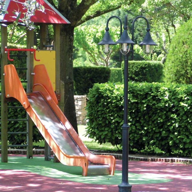 Norlys Florence 810 stolpelampe, LED max 9W, E27, IP54, sort