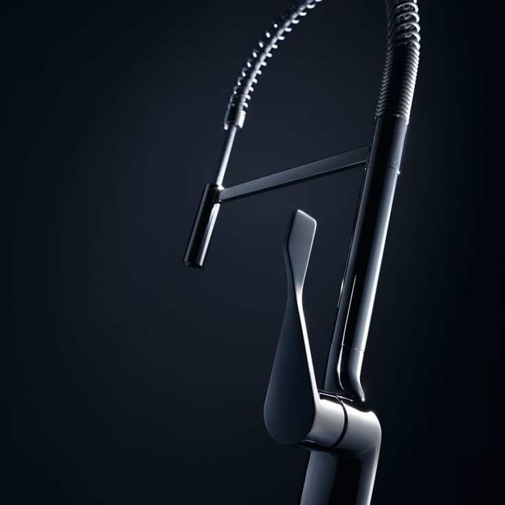 Axor Citterio Semi-Pro køkkenarmatur, stål | 39840800