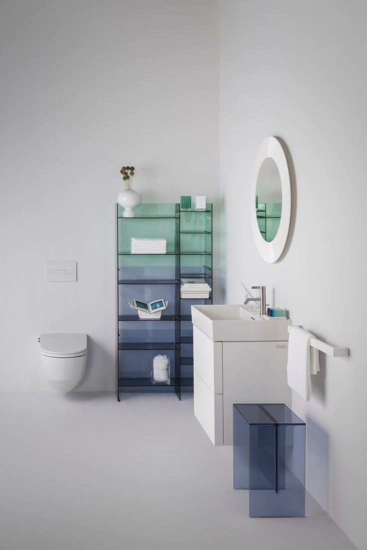 Kartell Laufen Sound Rack reol, 75x53 cm, grøn | H3893310920001