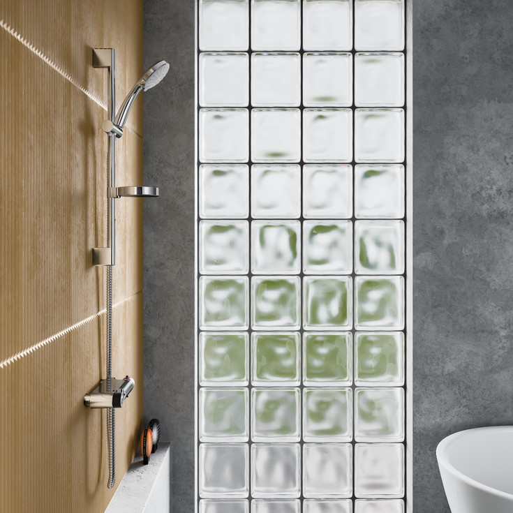 Damixa Space Fair Jet Plus brusesæt, vandbesparende, krom | 765190000