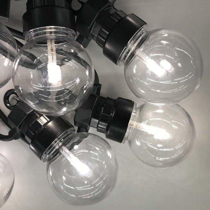 Sirius Lucas udendørs lyskæde, klare pærer, startsæt | 69600