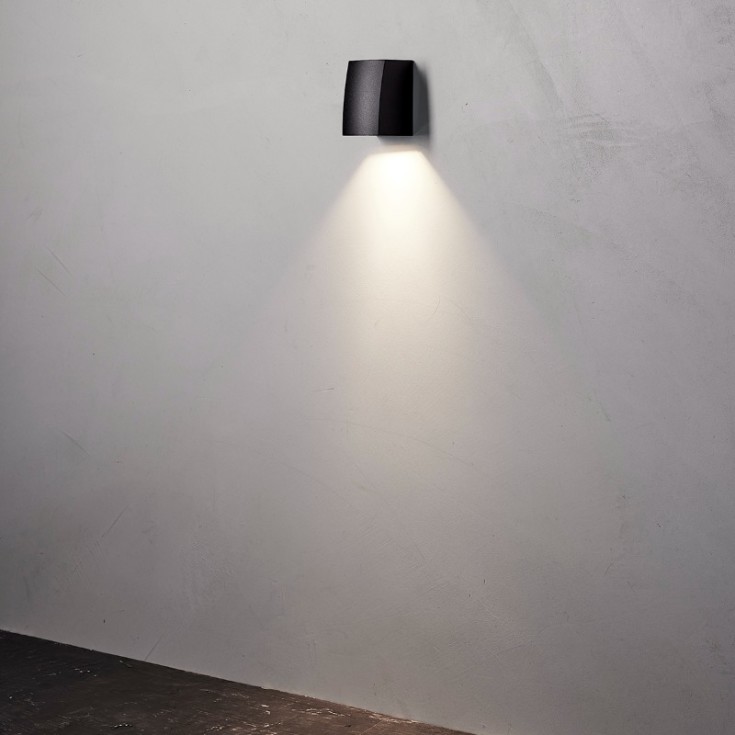 Nielsen Light Ask utelys vegg, sort | 620007