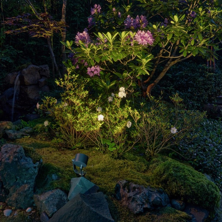 Norlys Moss 6165 spot, 4,2W, IP65, dimbar, 3000K, grafitt