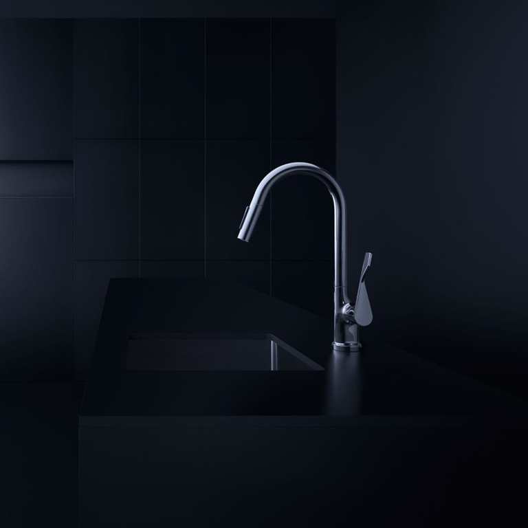 Axor Citterio køkkenarmatur, udtrækstud, krom | 39835000