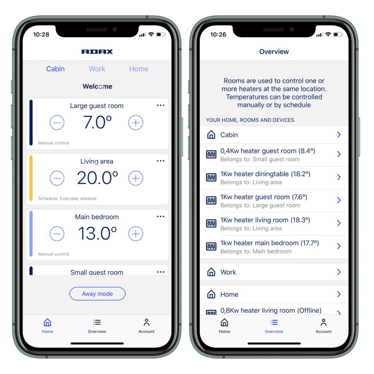 Adax Wi-Fi elradiator 230V