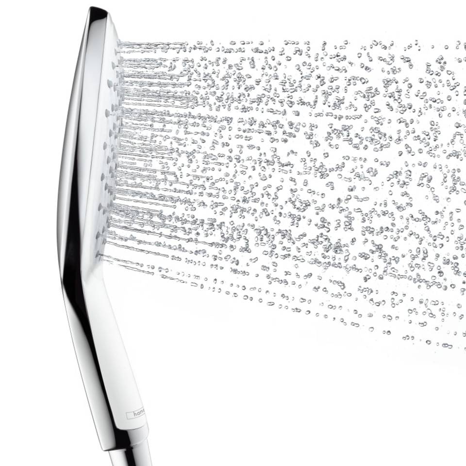 Hansgrohe Raindance Select S 150 handdusch, vattenbesparande, krom/vit ...