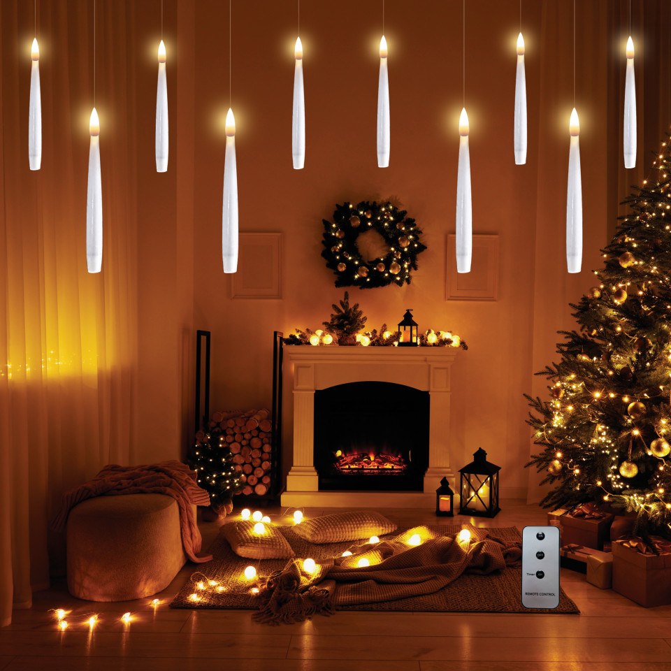 Veli Line svævende kronelys, batteri, 10-pak | VL 40012 - BilligVVS.dk