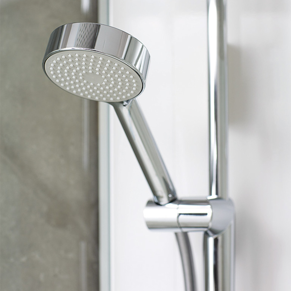 Showerama Classic duschkabin, 90x90 cm, aluminium profil, klart glas ...