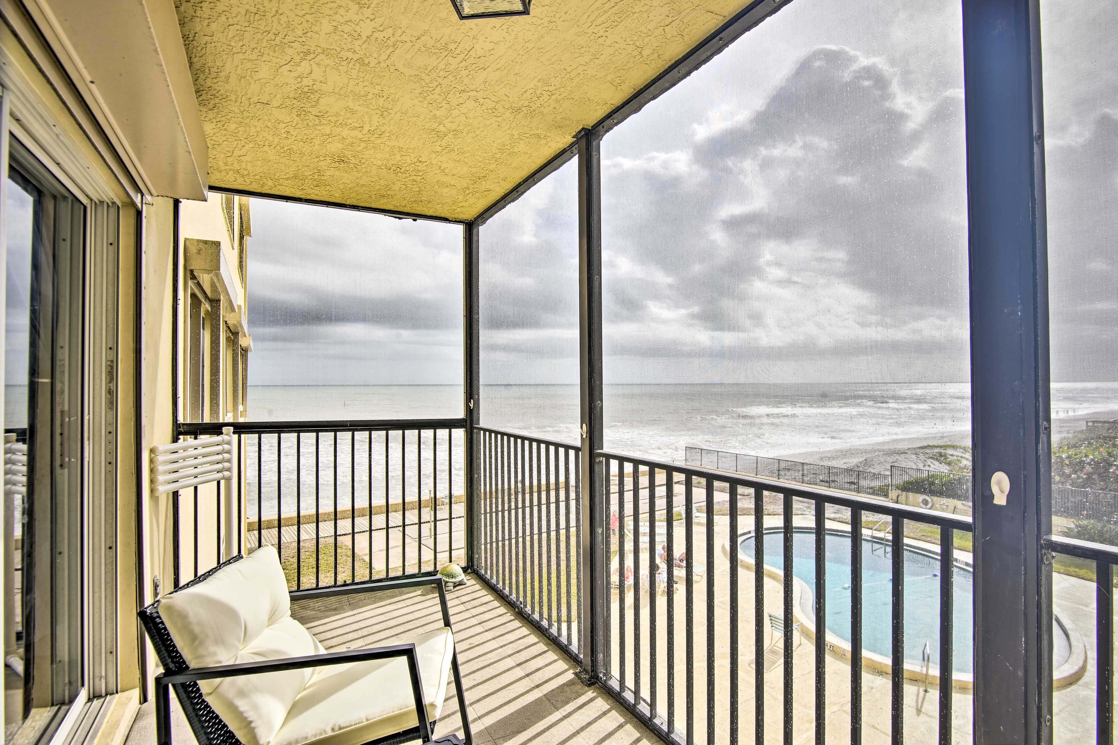 NEW Oceanfront Getaway W Satellite Beach Views Evolve