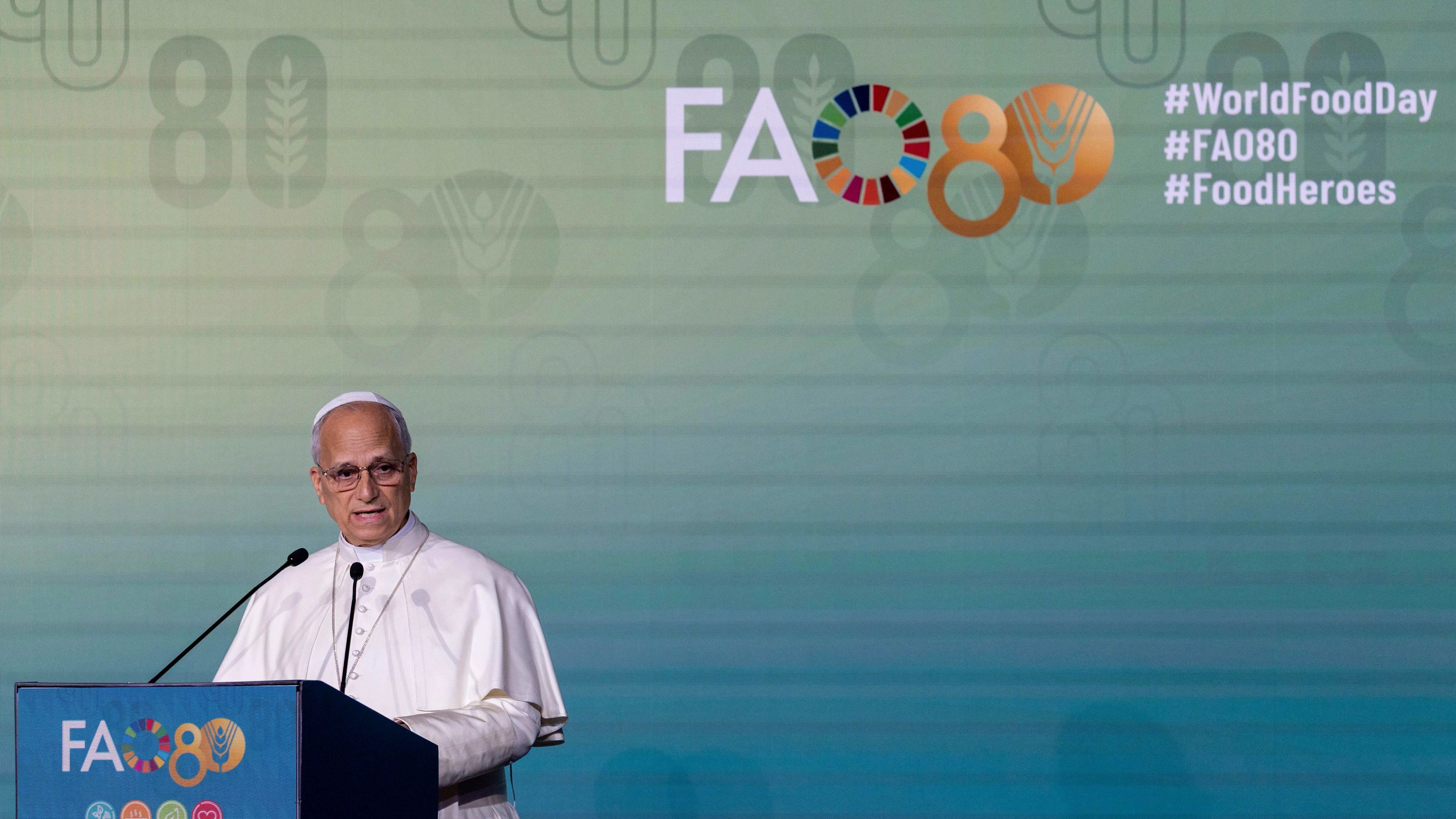 Pope Leo XIV to UN Food and Agriculture Organization: ‘Slogans do not ...
