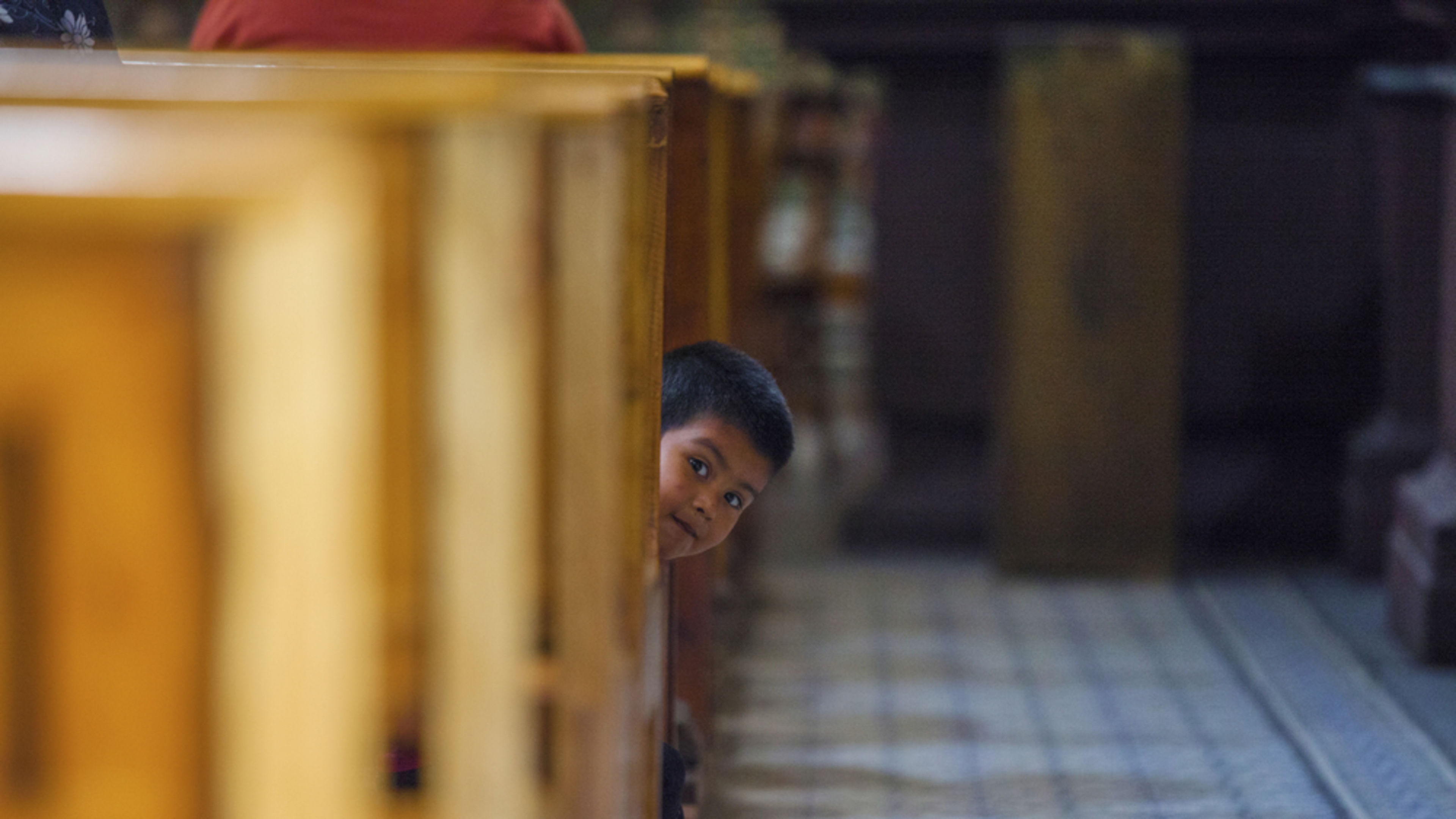 How do you handle the presence of a restless child at Mass?