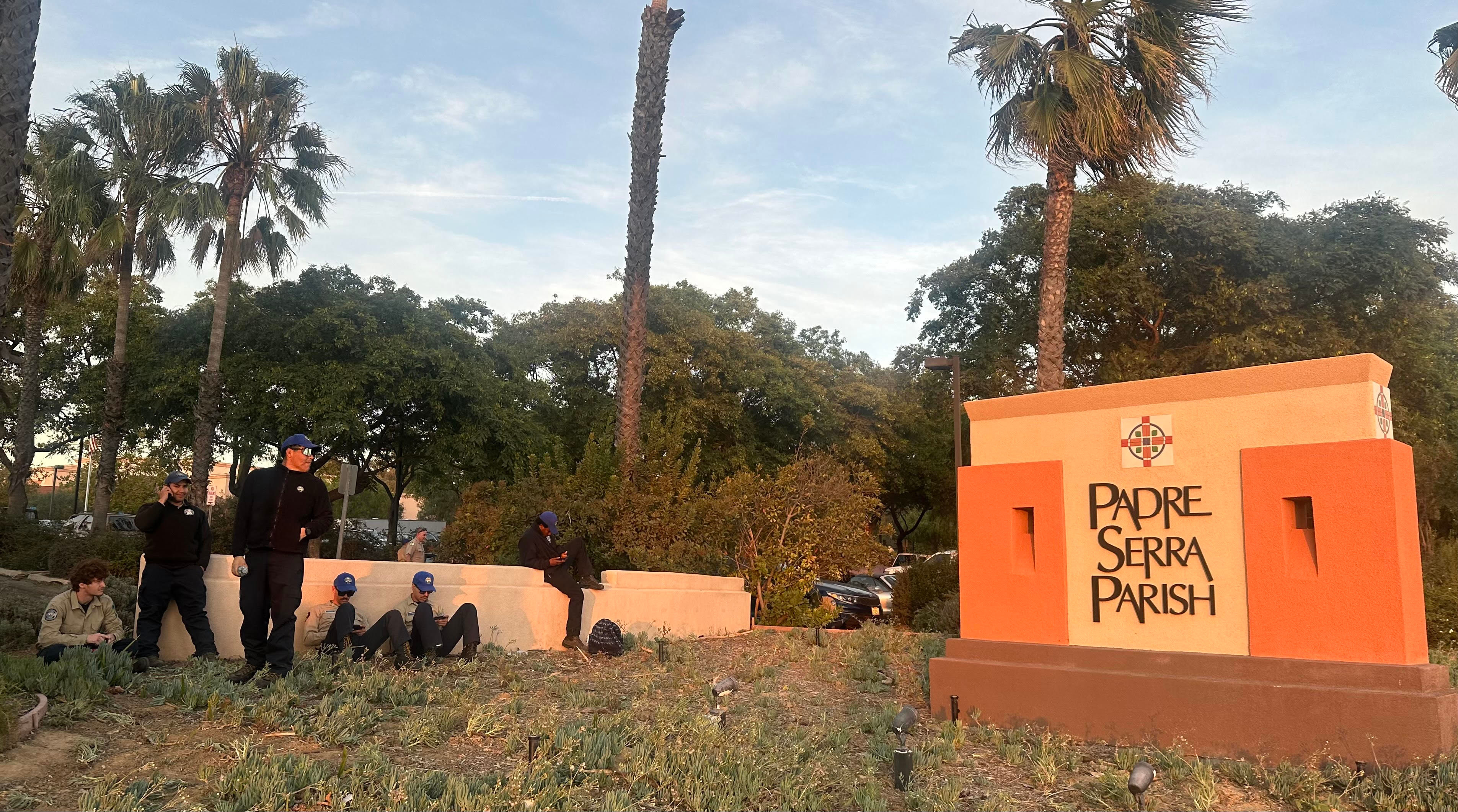 California parish serves as refuge amid damaging wildfire