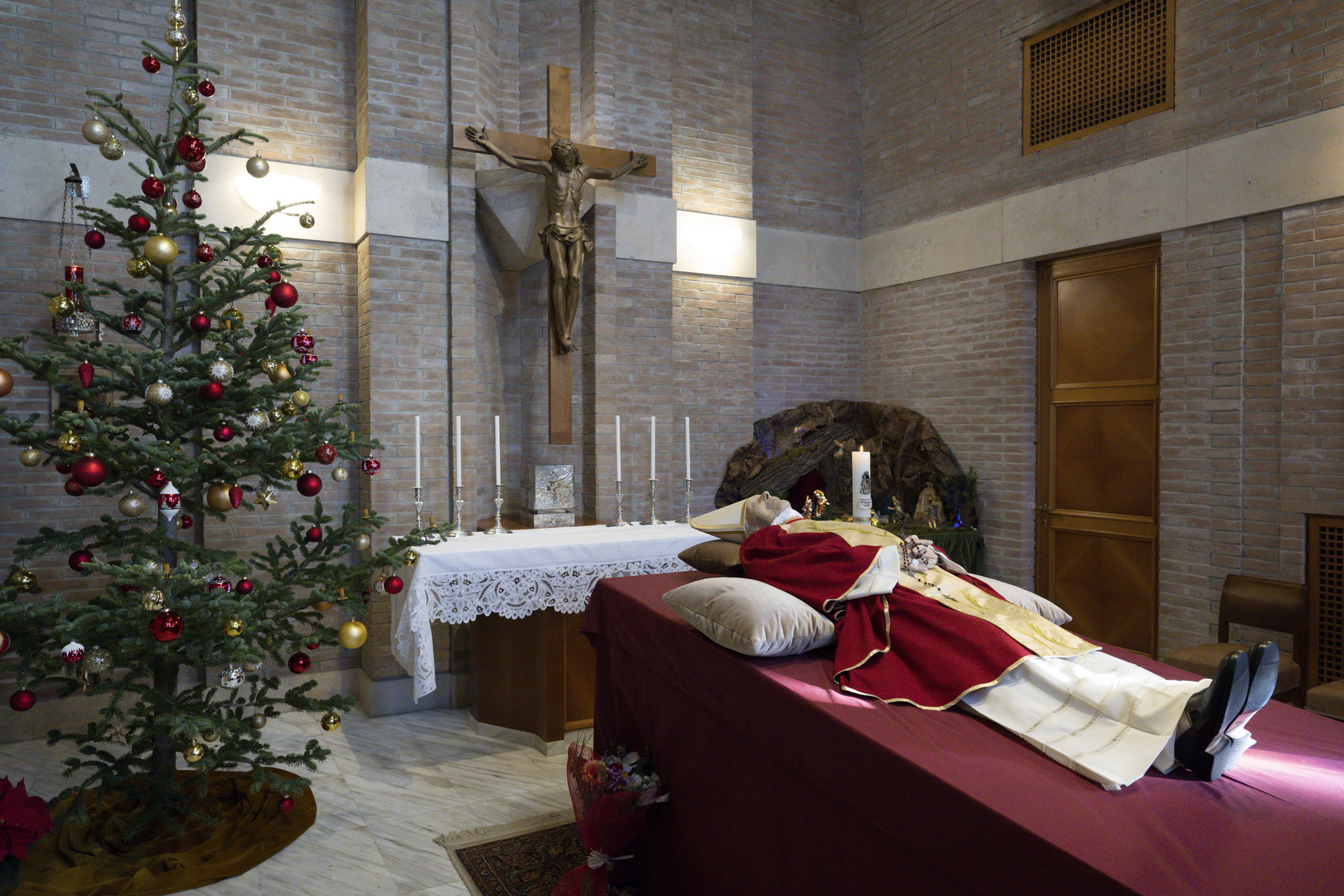 Vatican shares first photos of Benedict XVI after death