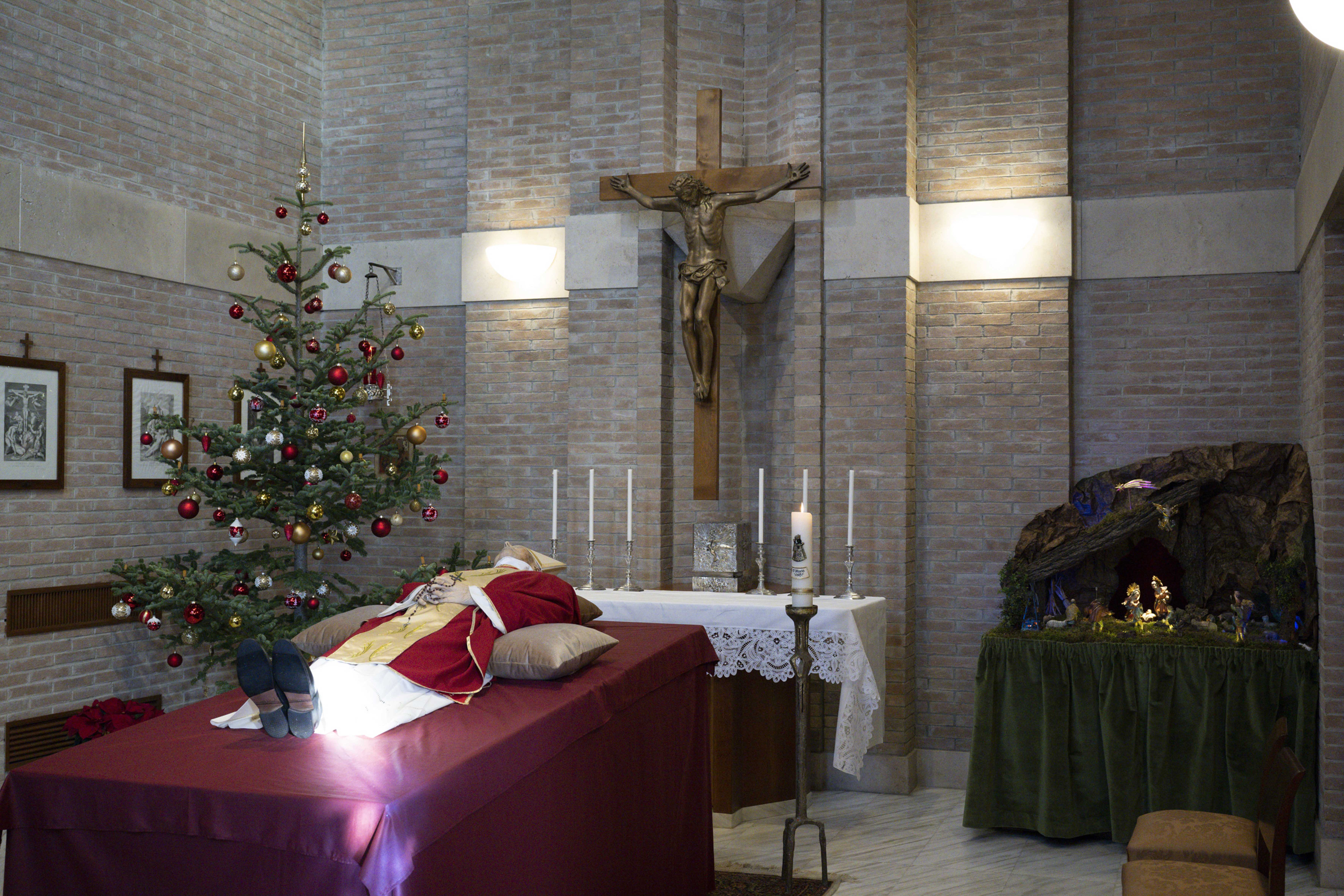 Vatican shares first photos of Benedict XVI after death