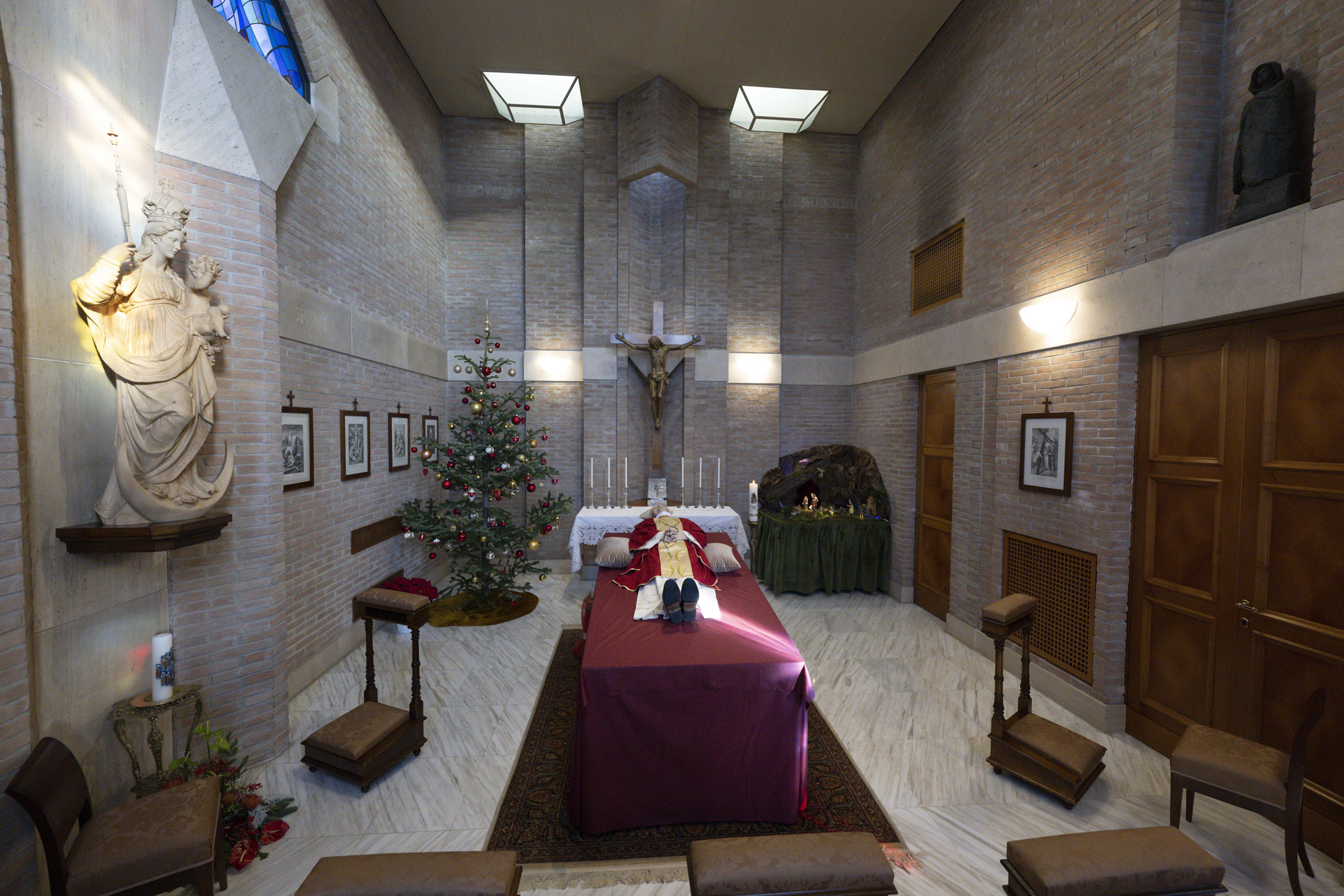 Vatican shares first photos of Benedict XVI after death