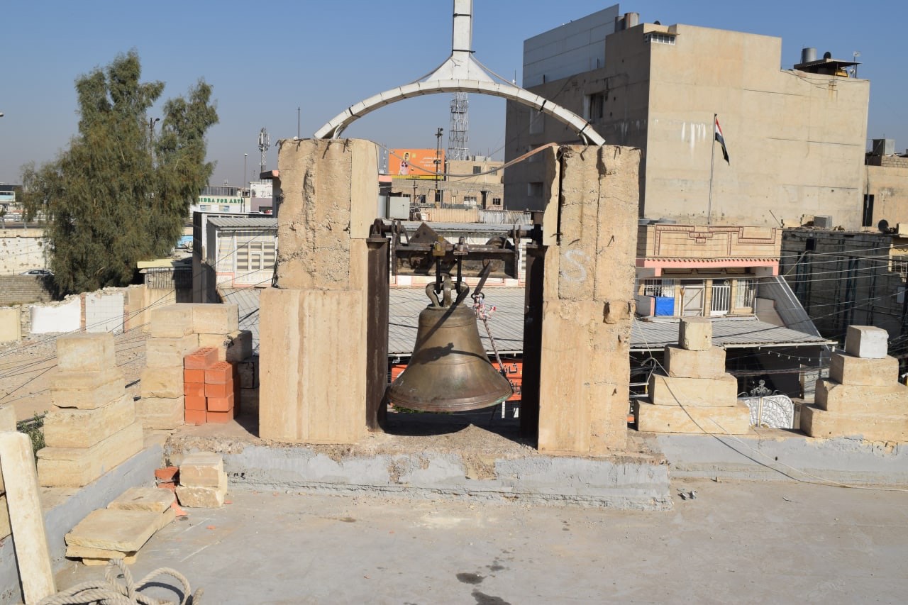 Bell rings out from Catholic cathedral in Mosul for the first time ...