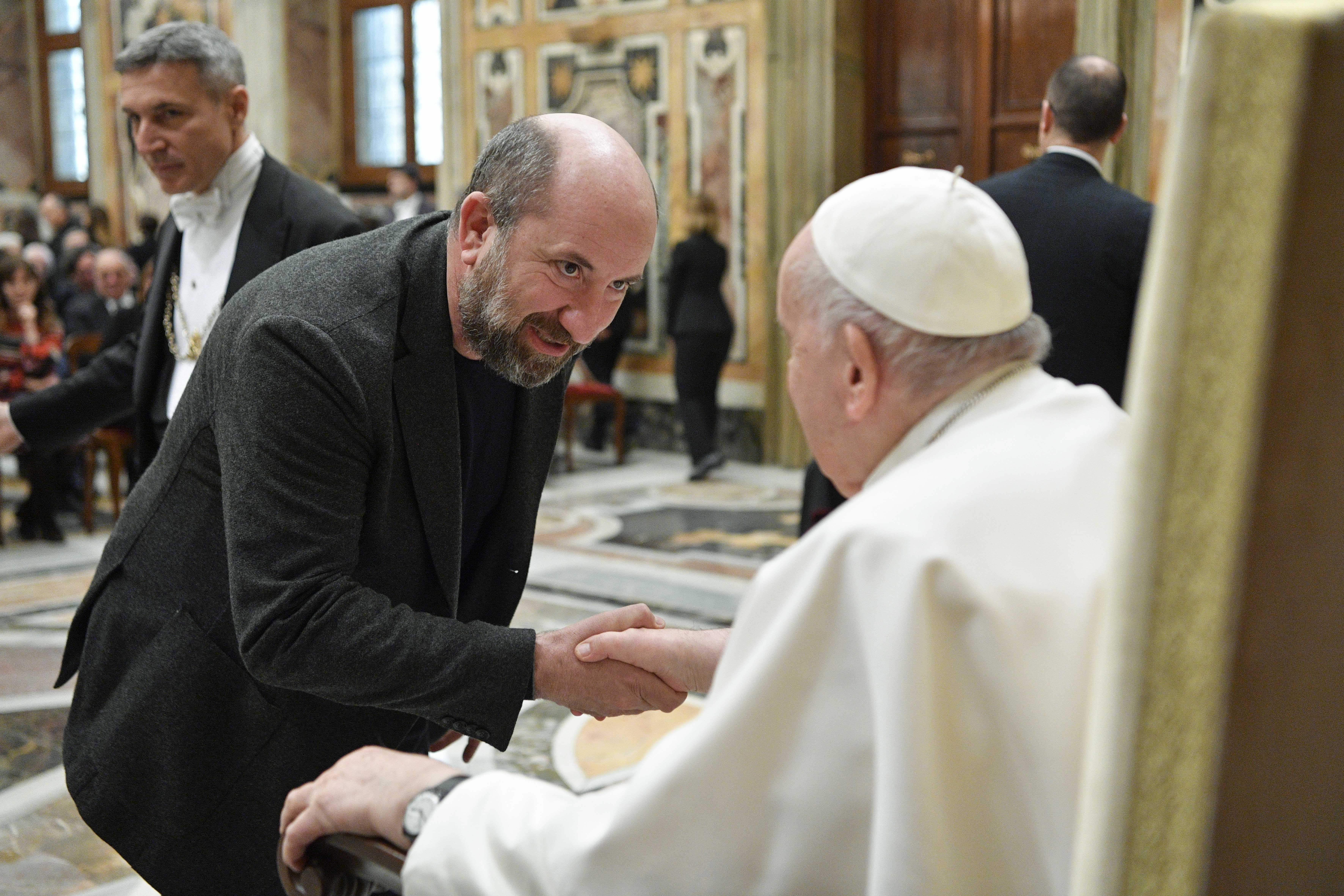 Pope Francis encourages filmmakers to ‘reawaken wonder’