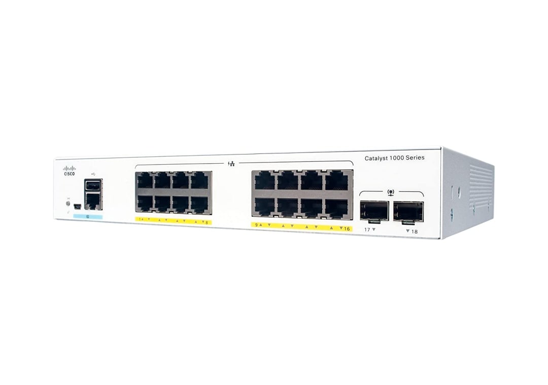 CISCO C1000-16P-2G-L | 16 Port, PoE+ Switch | ExcelDisc