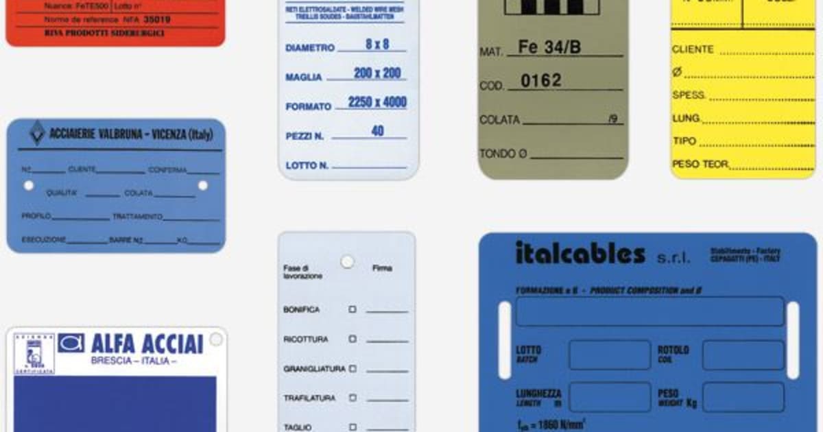 Metal tags for identification in the metalworking industry | expometals