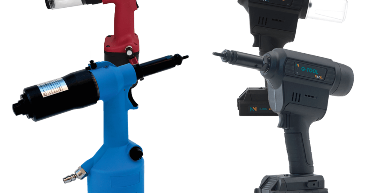 Cordless and hydraulic-pneumatic rivet gun and inserting machines ...