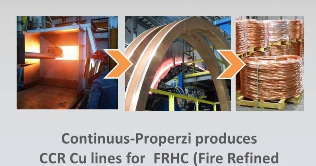 Continuus Properzi: more FRHC copper rod in 2018 | expometals