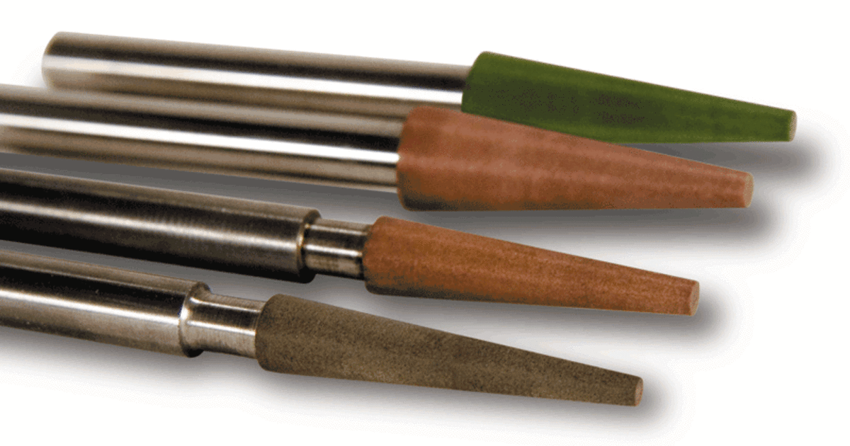 Resin and copper angled bonded grinding pins | expometals