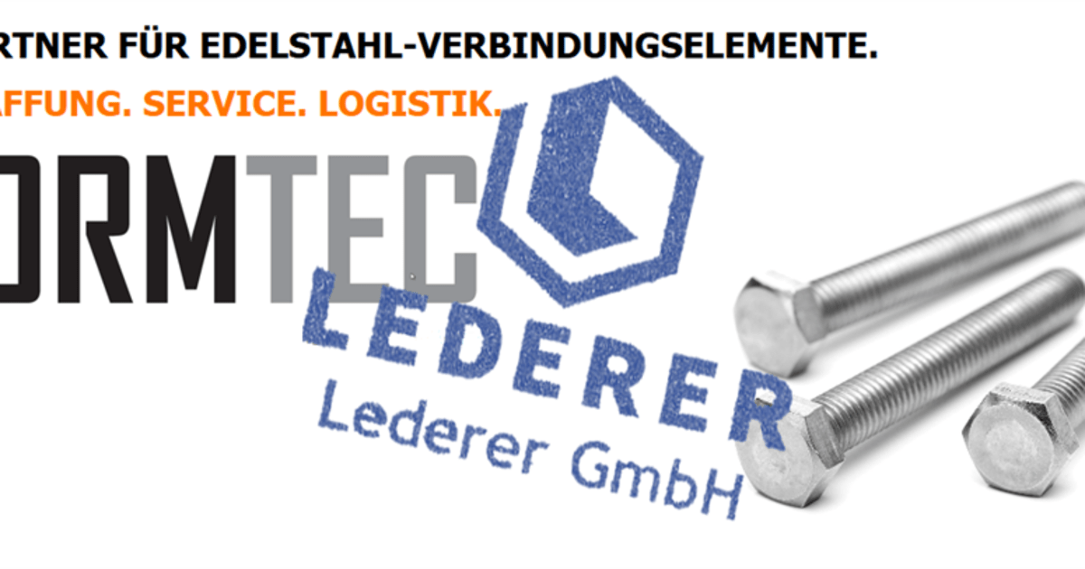 Stainless fasteners: Lederer GmbH takes over Normtec | expometals